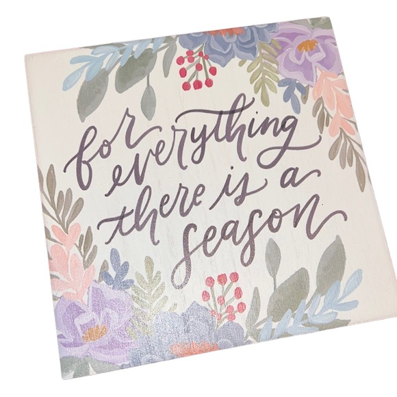 Accents | New Sign For Everything There Is A Season | Poshmark
